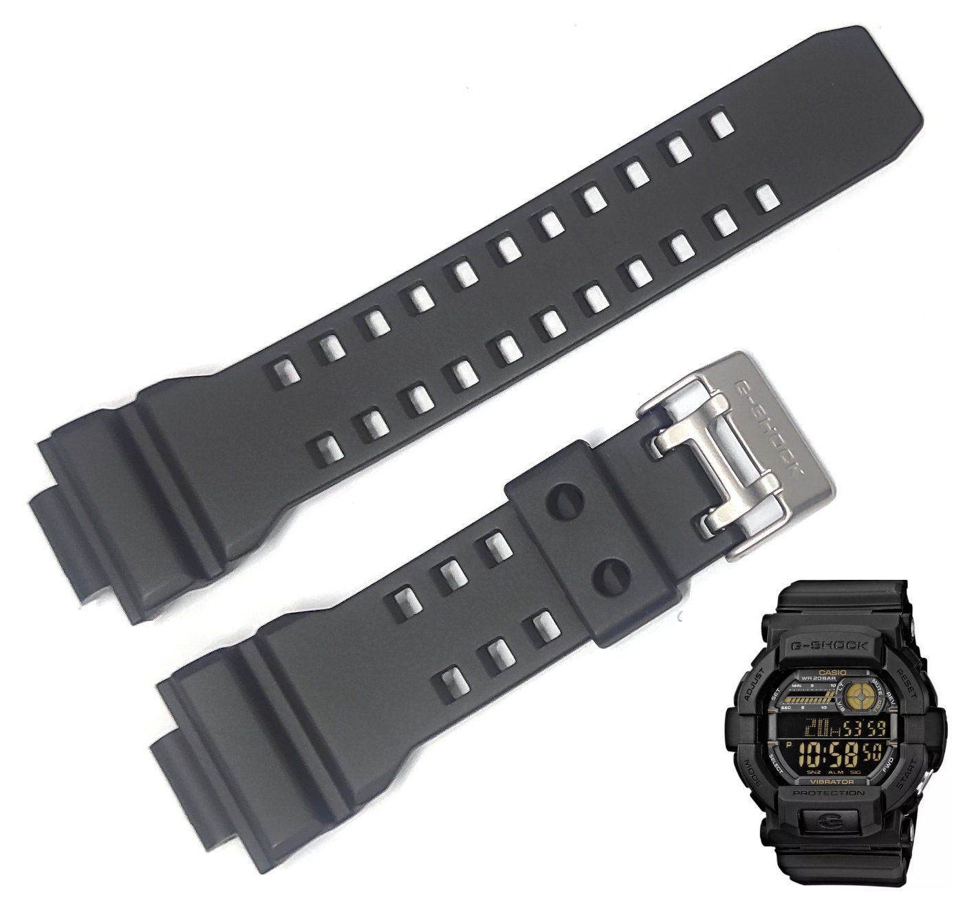 Pasek do zegarka Casio G-Shock GD-350 czarny 10437686 - ZegaryZegarki.pl