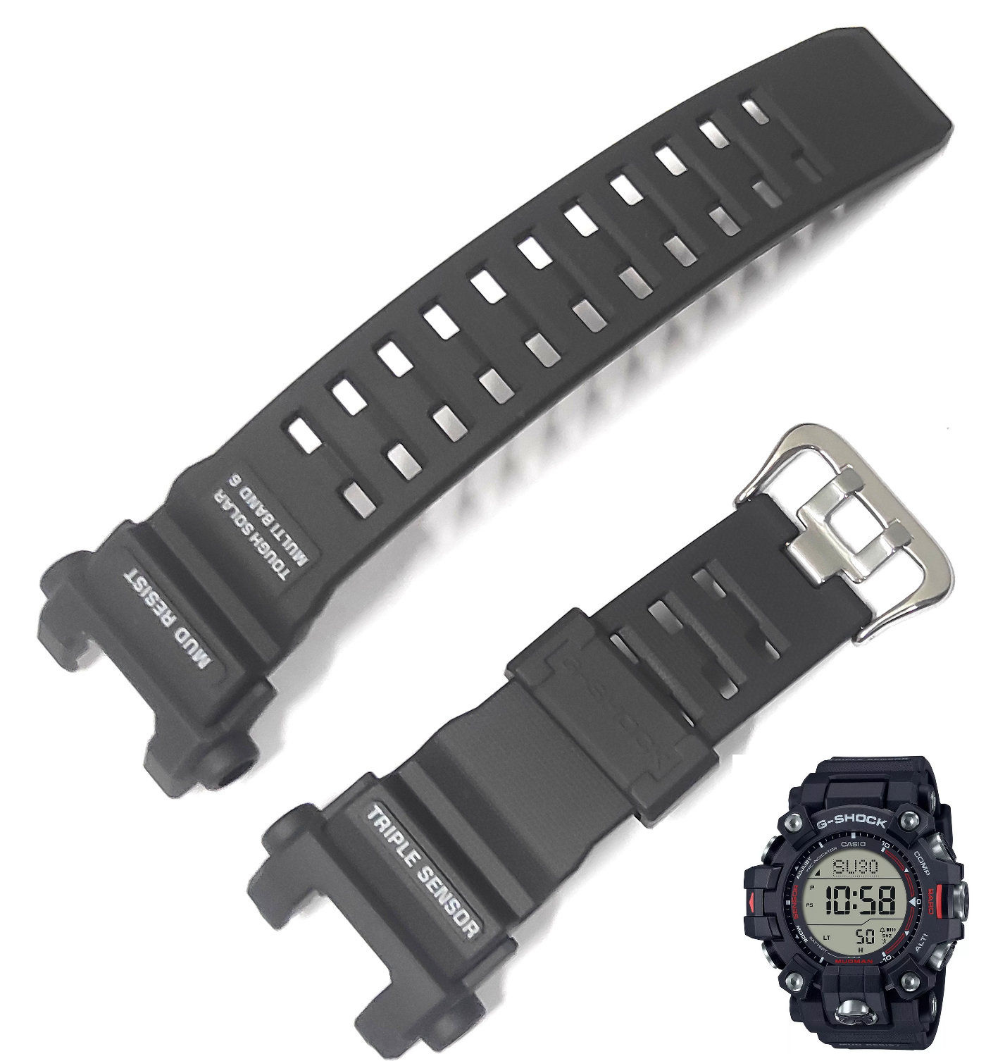 Pasek do zegarka Casio G-Shock GW-9500 czarny 10660468 - ZegaryZegarki.pl