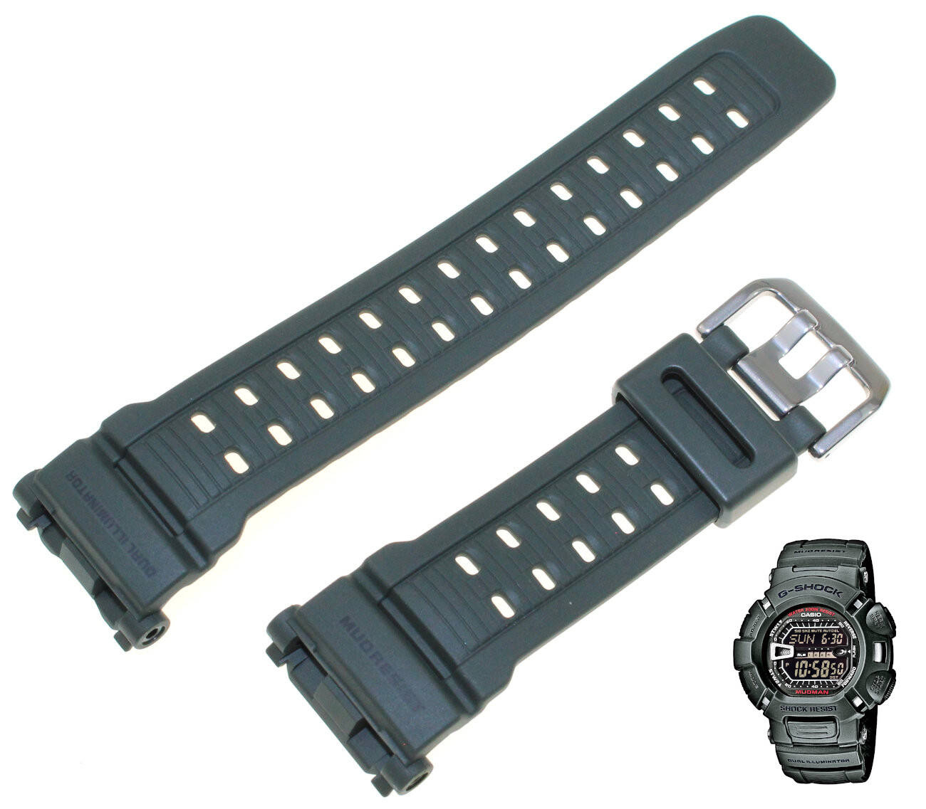 Pasek do zegarka Casio G-Shock G-9000 zielony 10237943 - ZegaryZegarki.pl